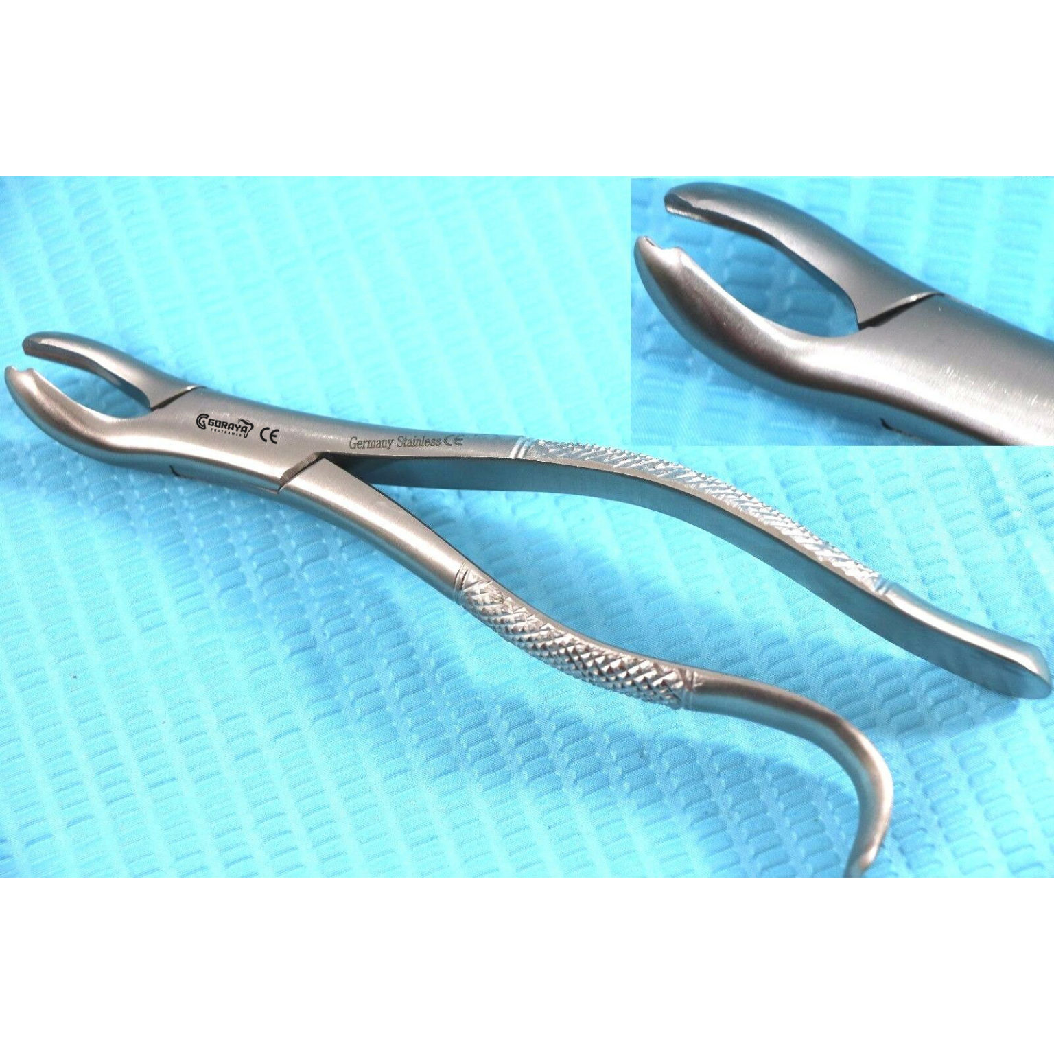 GERMAN EXTRACTING FORCEPS # 18R DENTAL SURGICAL INSTRUMENTS EXTRACTION ...